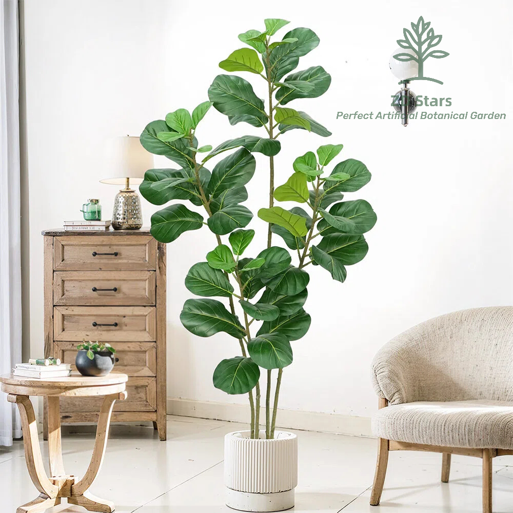 Artificial tree, Artificial ficus microcarpa tree, 4.0-6.0Ft, Nearly ...