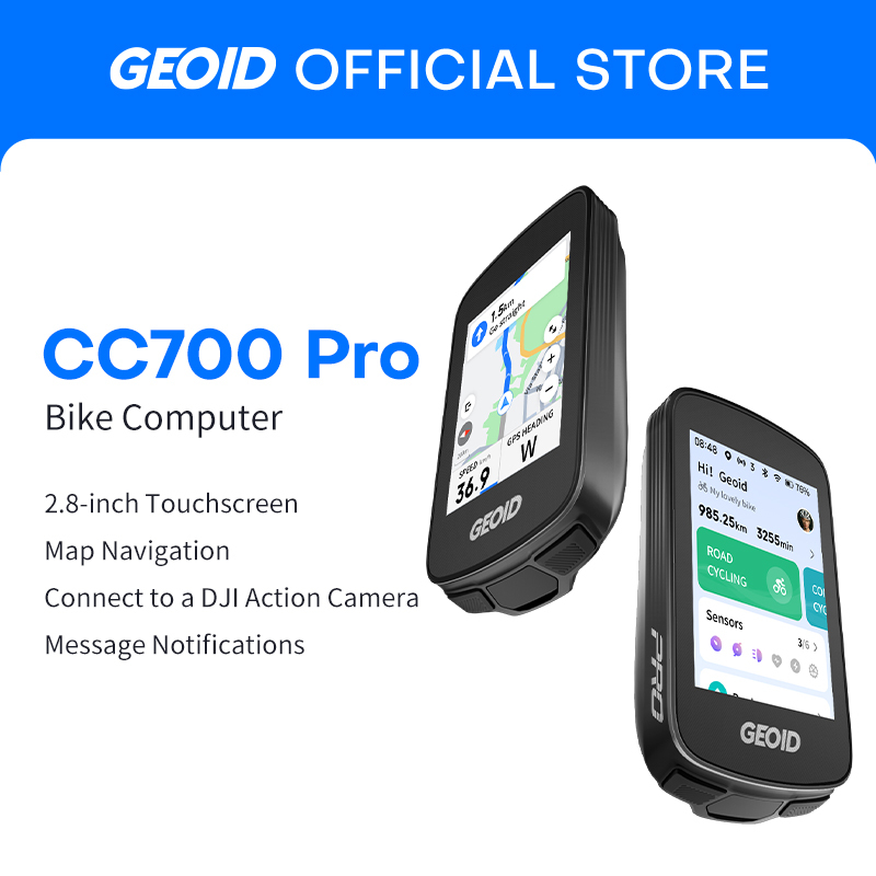 GEOID CC700 Pro Bicycle Computer GPS 2.8-Inch Touchscreen Bike ...