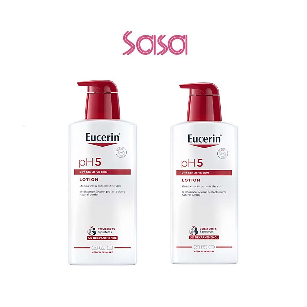 Eucerin pH5 Lotion 400ml Body Moisturizer Sensitive Skin Dry Skin Deep ...