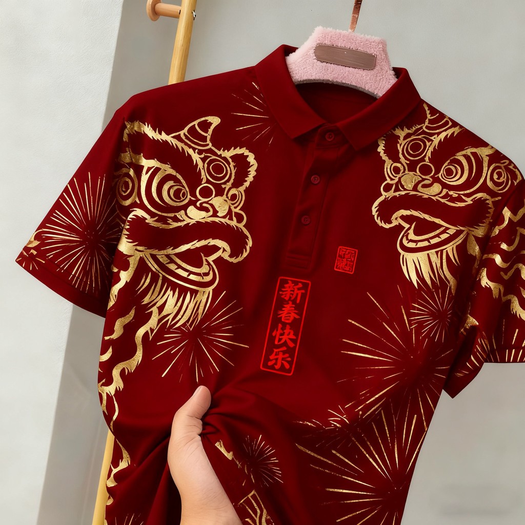 2026 New Year Chinese New Year Polo Malaysia Chinese New Year Lion ...