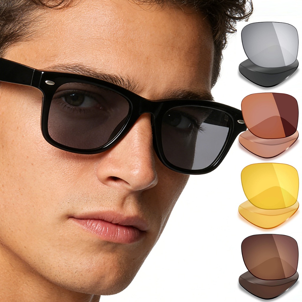 For Ray-Ban Meta Way-farer RW4006 Glasses Clip Polarized Sunglasses ...