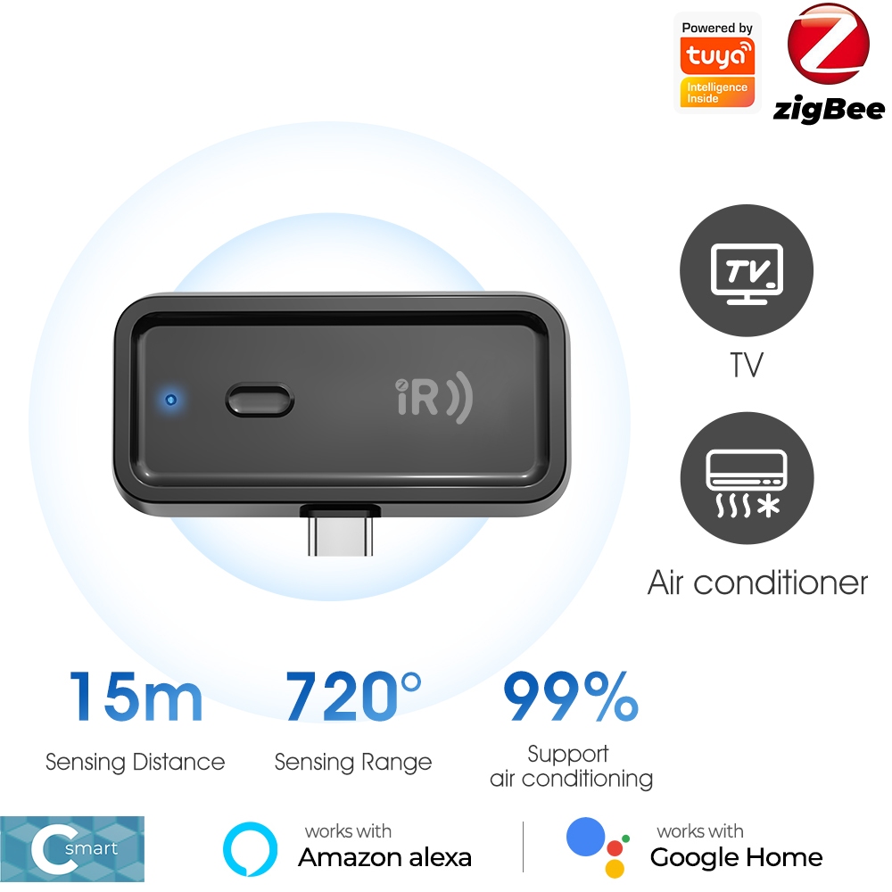 SMATRUL Tuya Infrared Remote Control Zigbee 3.0 Universal Mini Smart ...