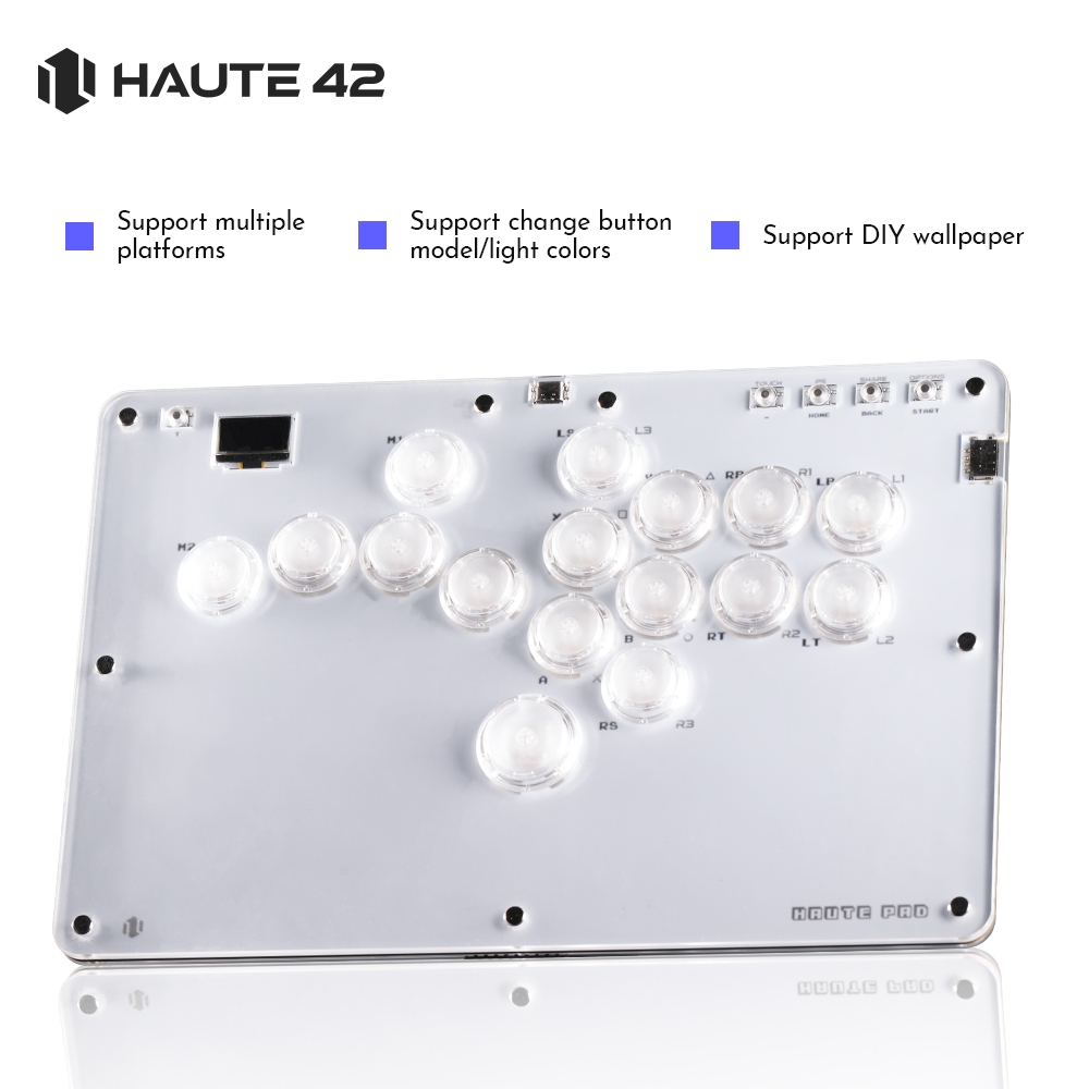 Haute42 Pad R Street Fighter 6 Leverless Table GP2040-CE Switch ...