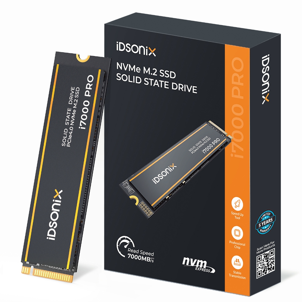 iDsonix I7000 PRO M.2 SSD PCIe Gen4X4 M.2 2280 NVMe SSD Speeds Up to ...