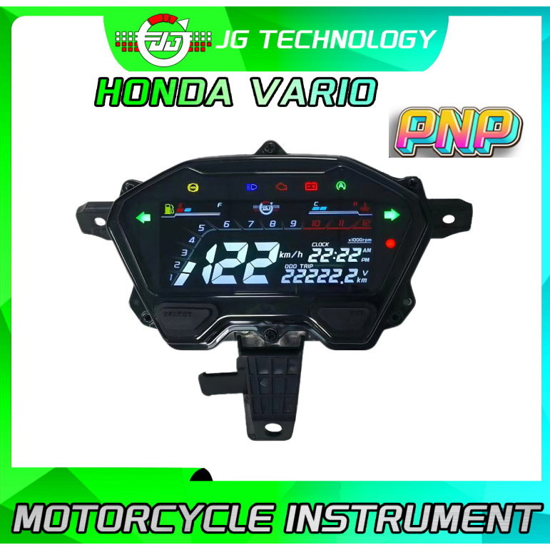 For Digital Speedometer LCD Dashboard Tachometer for Honda Vario 125 ...
