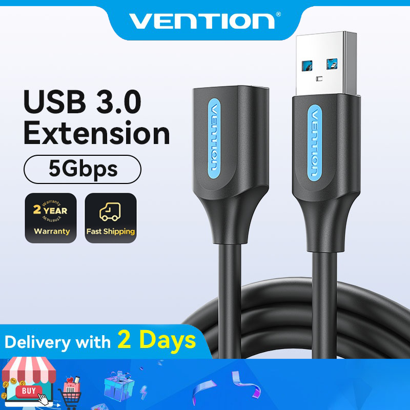 Vention USB 3.2 USB 3.0 Extension Cable USB 2.0 to Extender Data Cord ...