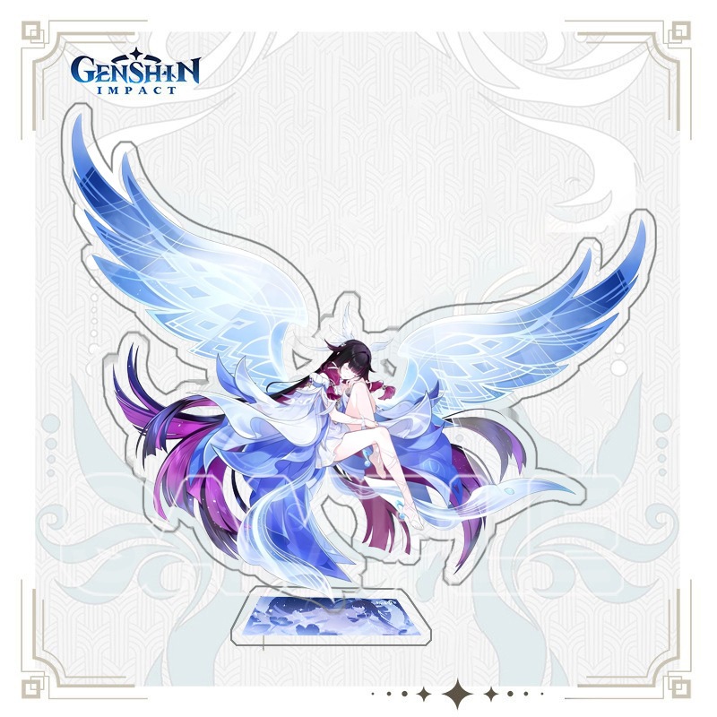 Doujin genshin impact Columbina Durin Furina character model standing ...