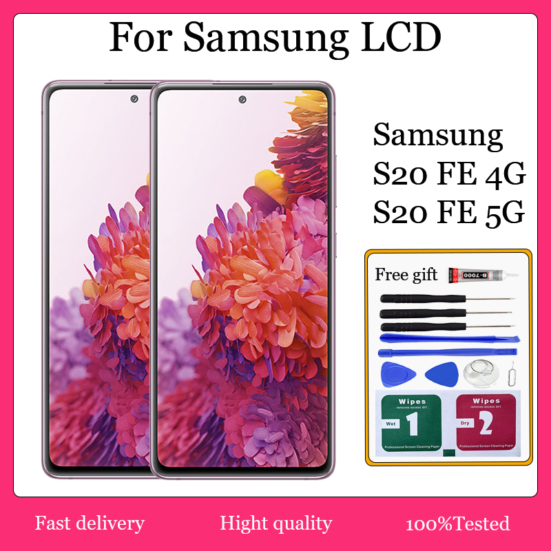 Original AMOLED For Samsung Galaxy S20 FE 4G 5G LCD Display Touch ...