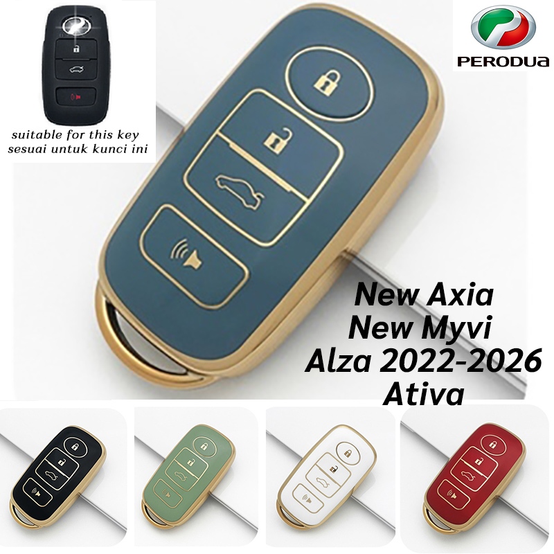 NEW Axia NEW Myvi Perodua Ativa Alza car key remote case Ativa Alza ...