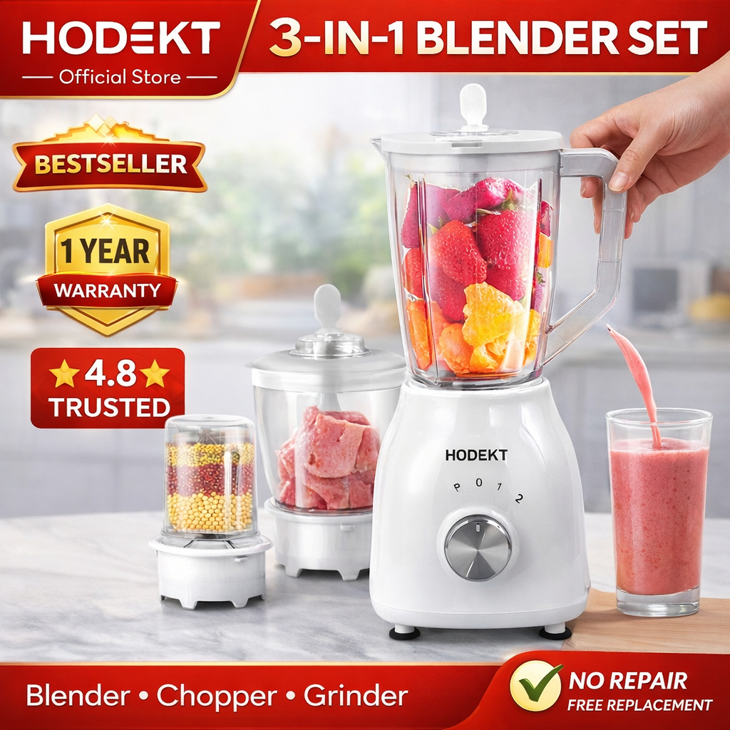 HODEKT Blender 3 in 1 Electric juicer Juice Blender(1.5L ...