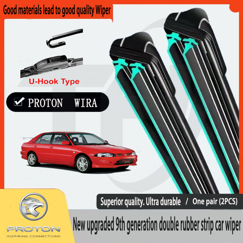PROTON WIRA (1993-2015) WIPER New Upgrades Car Double Rubber Strip ...