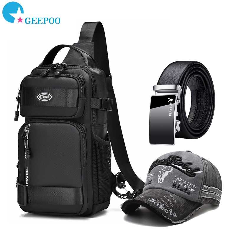 Men‘s Crossbody Bag Sling Chest Bag Waterproof Trendy Cool Messenger ...