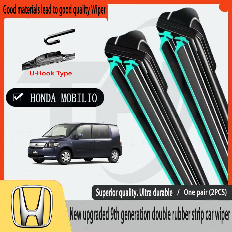 Honda MOBILIO （2016-2021）Wiper New Upgrade Car Double Rubber Strip Car ...