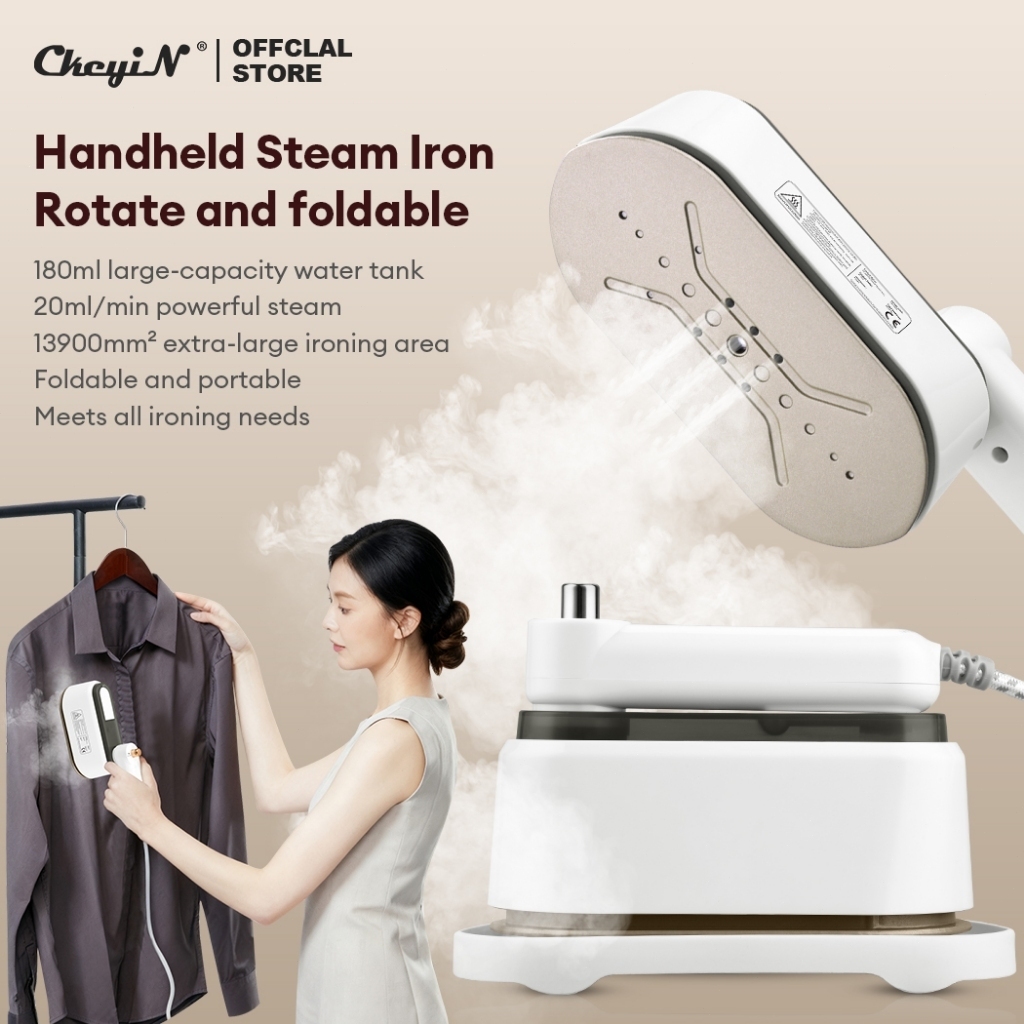 Ckeyin Handheld Steam Iron 180ml Large Capacity Seterika Wap Handheld 2 ...