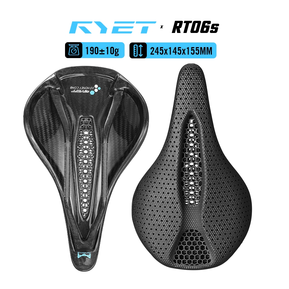 Ready Stock! RYET Full Carbon Bike Saddle, 3D Printed or EVA Padded ...