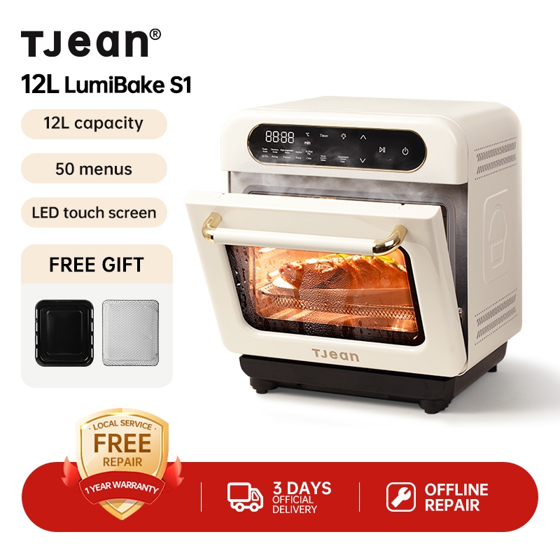 TJean Steam Oven Multifunctional Household Steam Air fryer Oven（12L ...