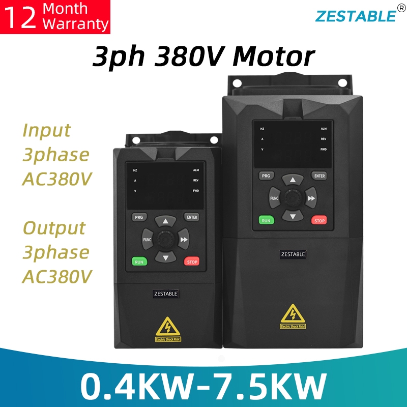 380V VFD 0.75KW-7.5KW Input 3phase 380V Output 3phase 380V Motor Speed ...