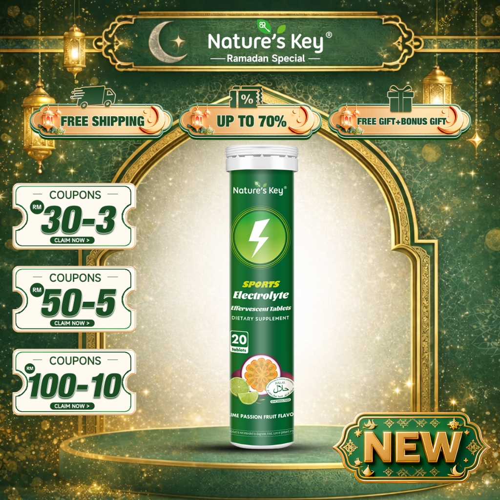【NEW LAUNCH】Nature's Key Sports Electrolyte Effervescent Tablets ...