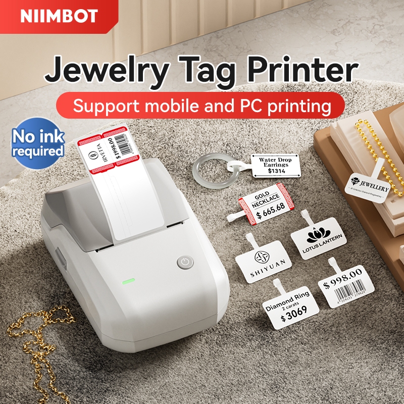 Niimbot B1 Jewelry Label Printer Barcode Printer Labeling Machine ...