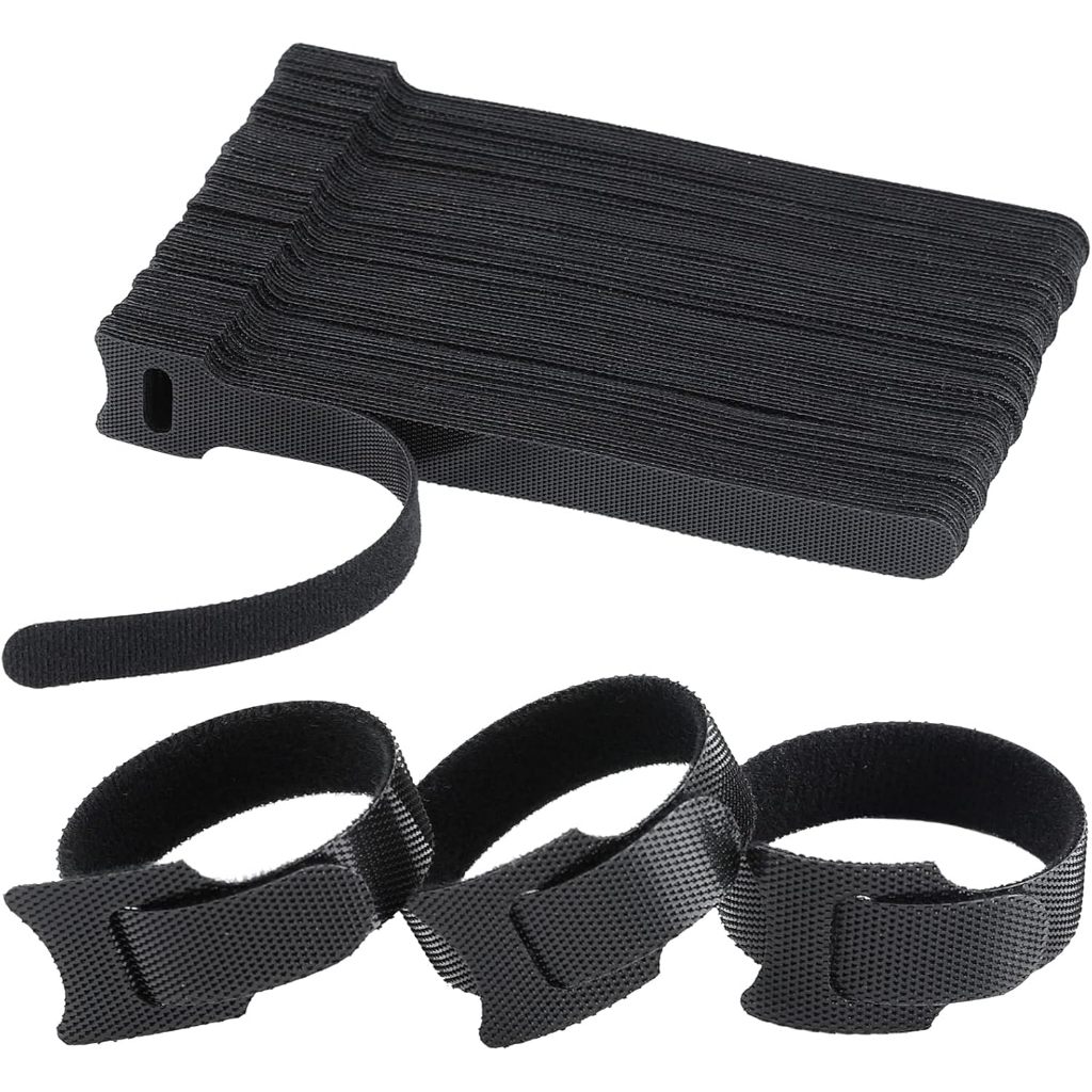 Reusable Fastening Cable Ties with Hook and Loop, Multi-Purpose Cable ...