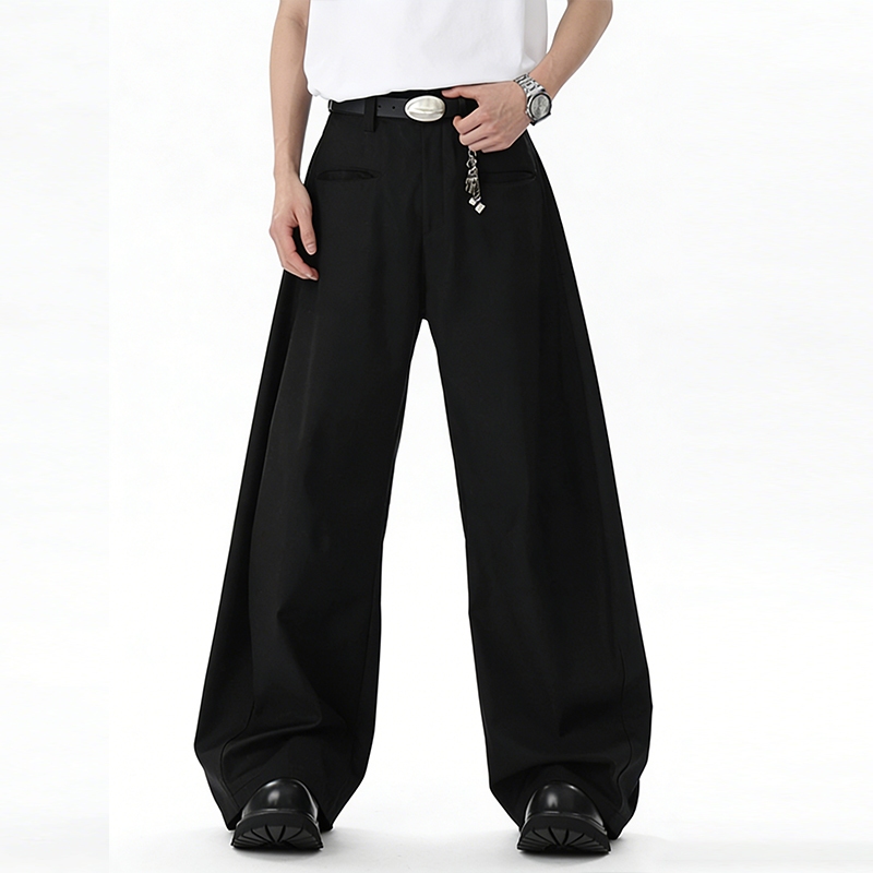 HOUCH COD Seluar Lelaki Wide Leg Pleated Multi Pocket - Seluar Cargo ...