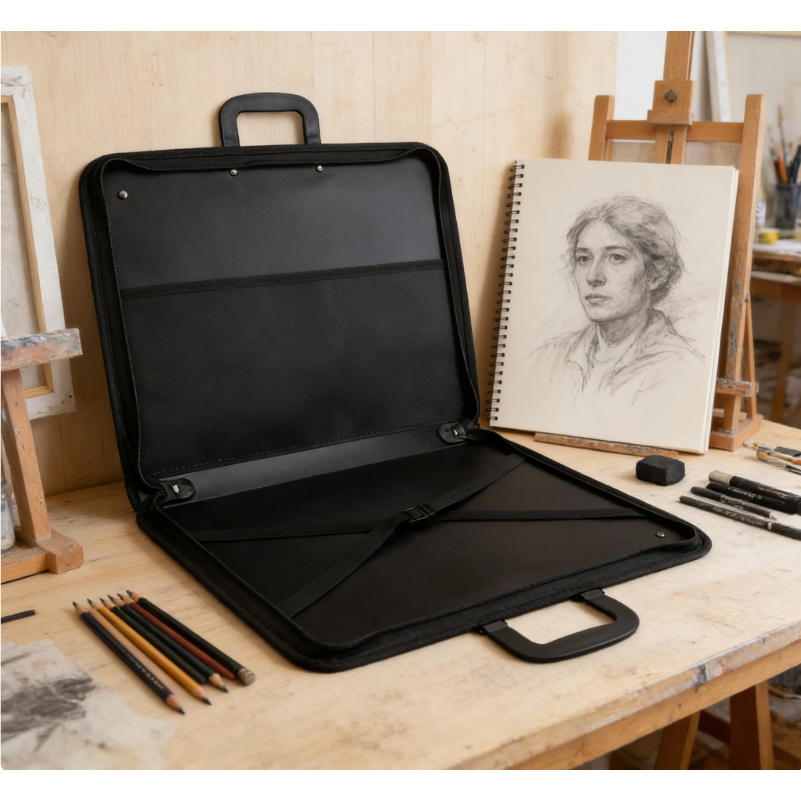 Supergoodsale Art Portfolio Case Carry Bag PVC Portable Painting Plate ...