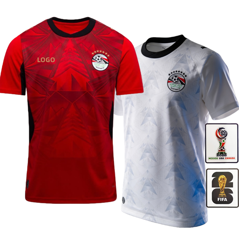 Fan Version 2026 Egypt Home Away Men's Short-Sleeved Football Jersey ...