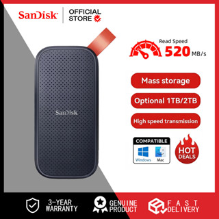 Sandisk E30 1TB/2TB Portable SSD USB 3.2 Type-C External SSD SATA ...