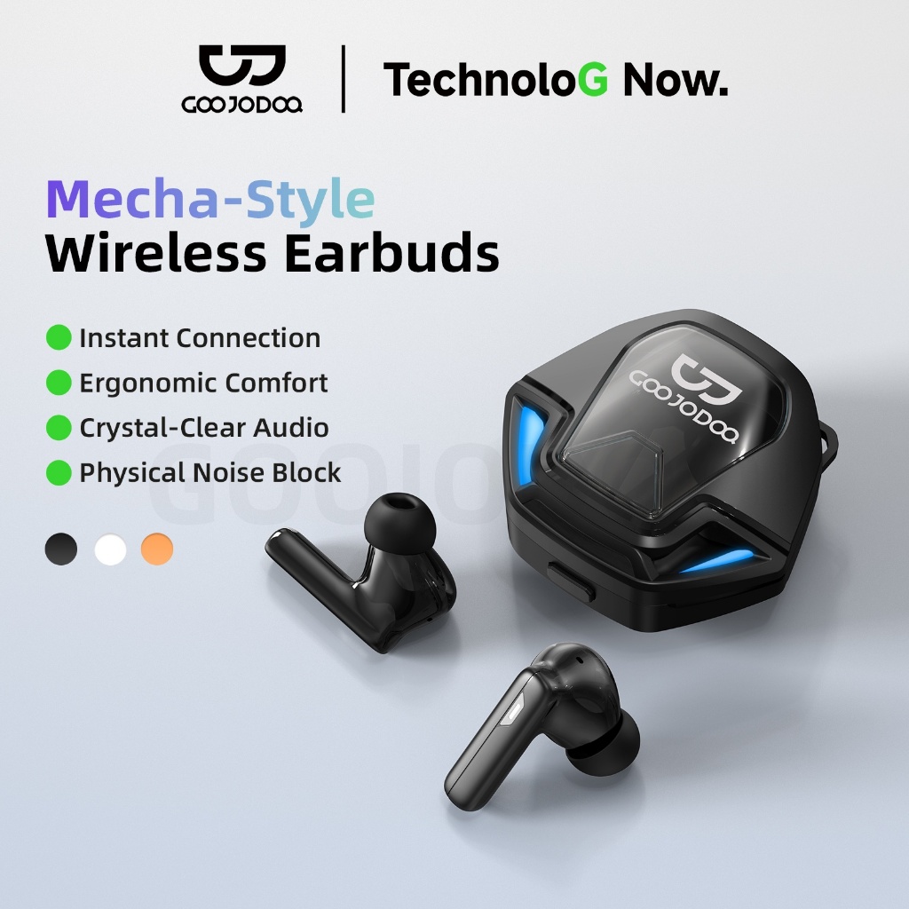 GOOJODOQ Wireless Earphones Bluetooth Earbuds Touch Control Long ...