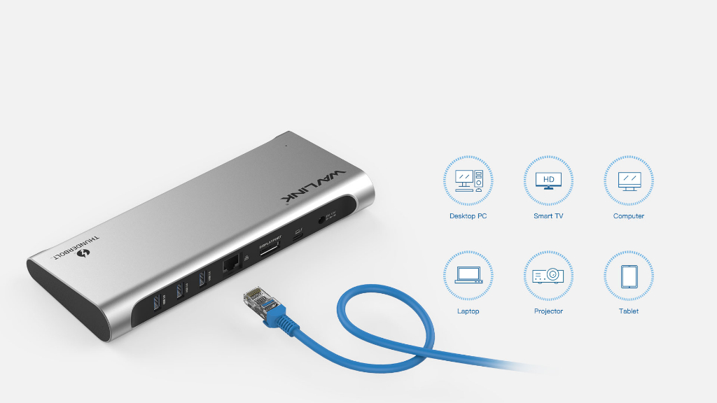 Wavlink Thunderbolt 3 Thunderbolt 4 Docking Station with 4K Display ...
