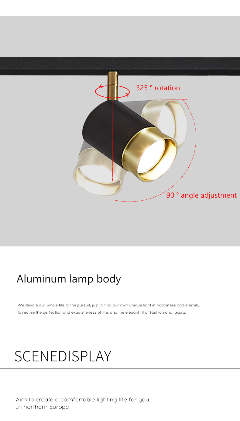 Modern wall spot light led background lighting home living room ...