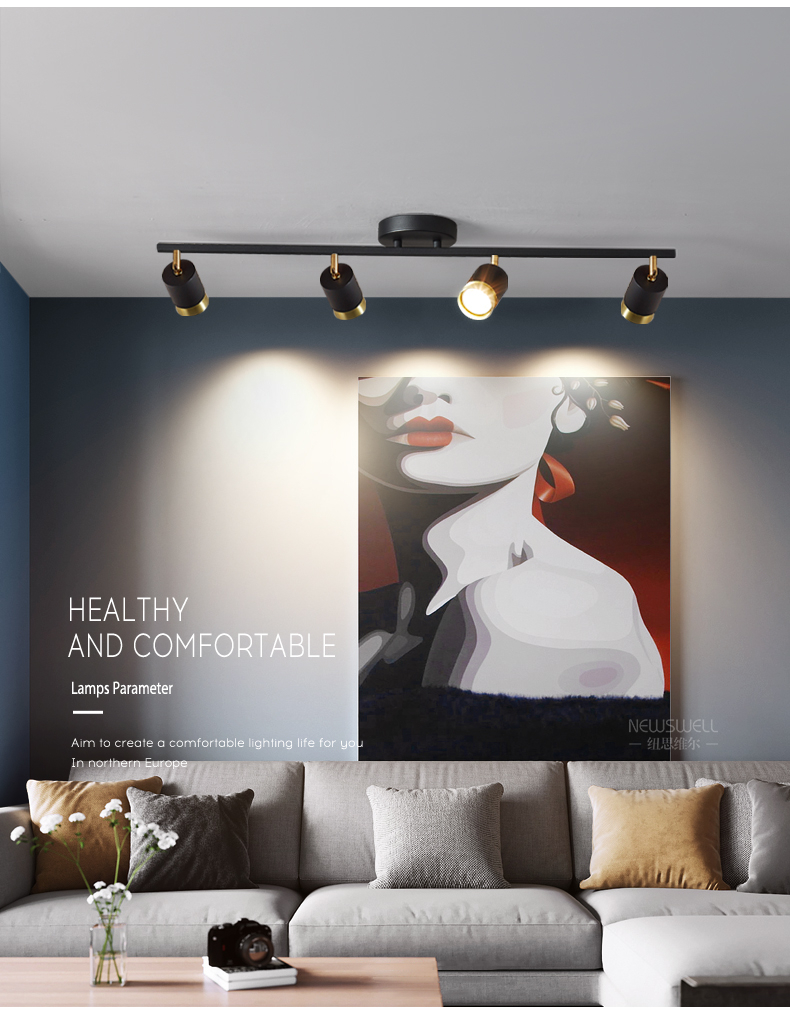 Modern wall spot light led background lighting home living room ...