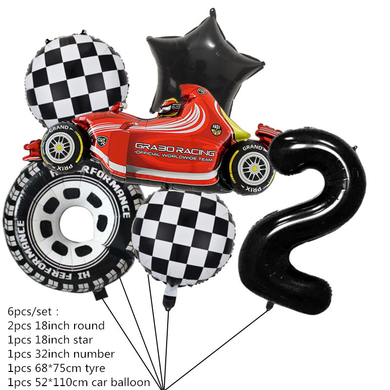 1pcs Cycle Racing Balloon Wheel Tire Racing Balloons Birthday Decor ...