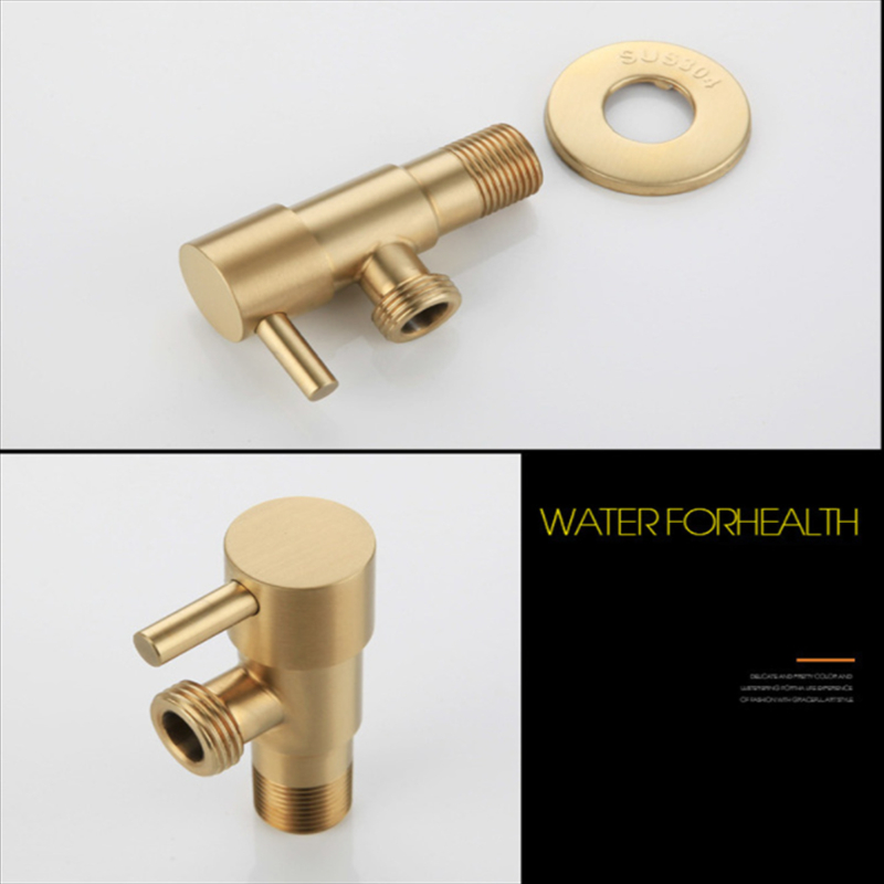 Brushed Gold Douche Kit Hand Held Bidet Sprayer Stainless Steel Toilet ...