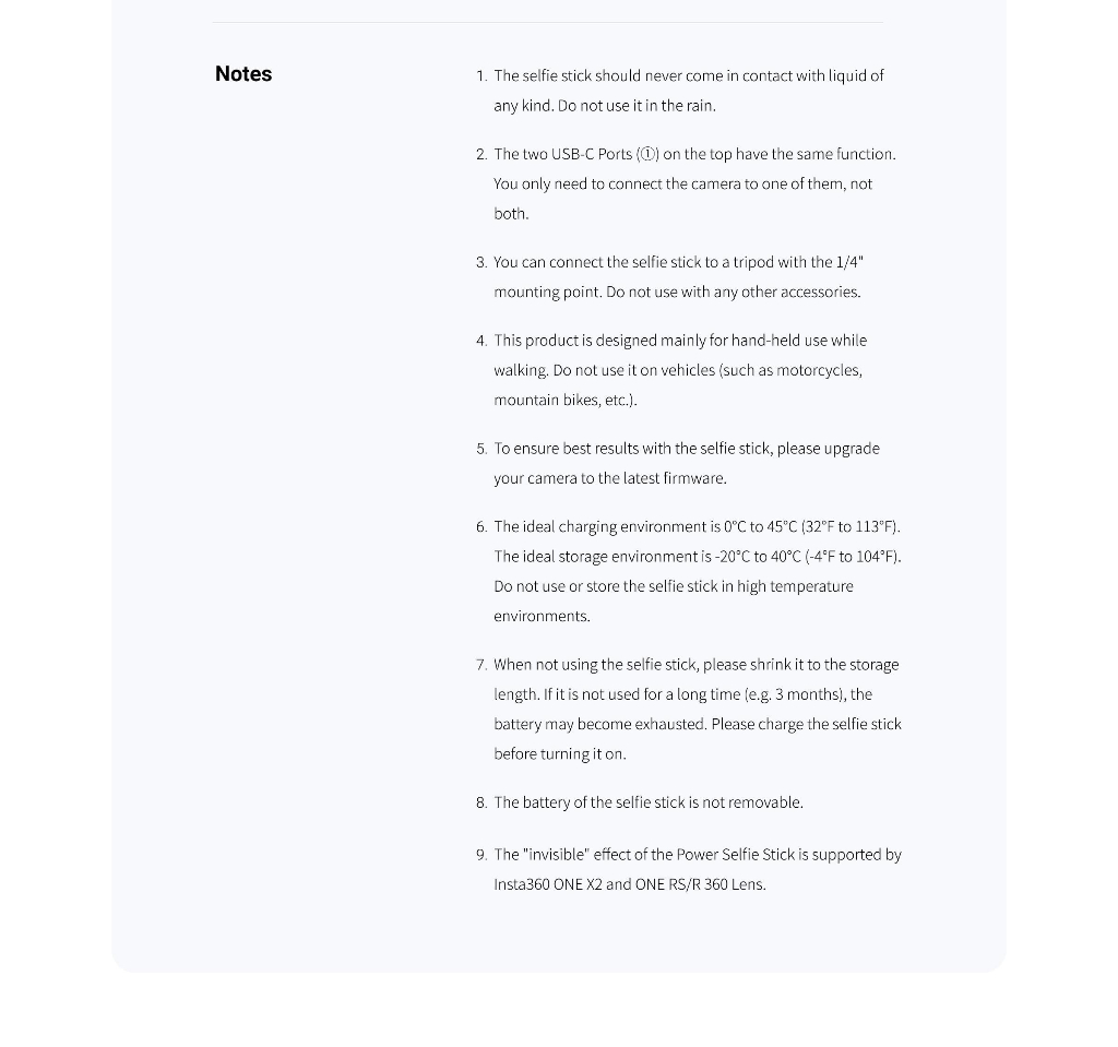 【Original New】Insta360 Power Selfie Stick Remote Control For insta360 ...