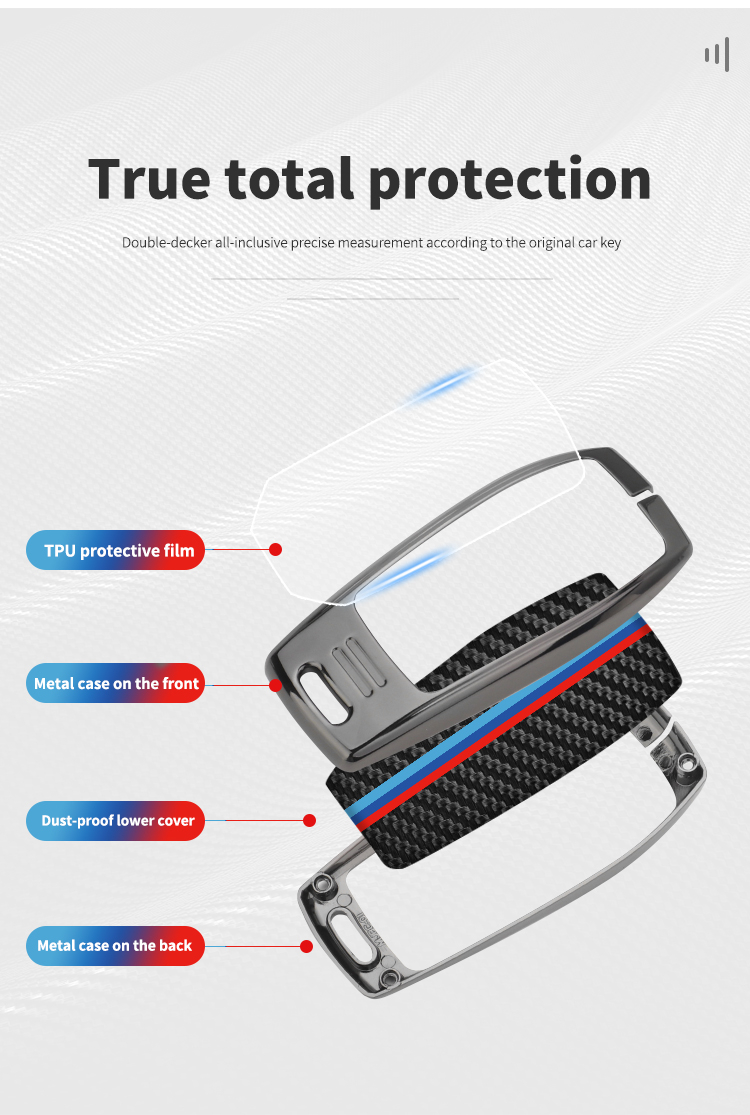 Mercedes-Benz Key Cover With Carbon Fiber And Alloy Metal Materials CLA ...