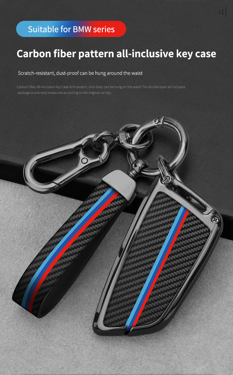 BMW Key Cover With Carbon Fiber And Alloy Metal Materials E36 E46 E39 ...