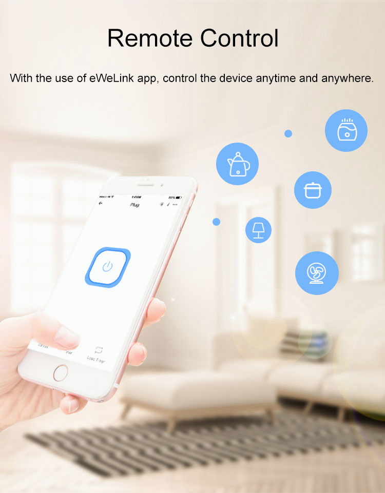 Woolley SA-014 UK WiFi Smart Plug Wireless Switch Power Outlet Adapter ...
