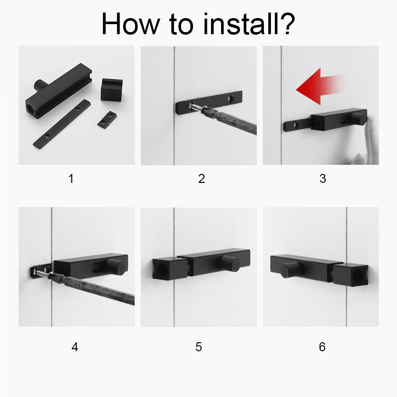 1pc Aluminum alloy Security Door Bolt Simple Style Door Slide Latch ...