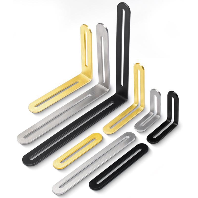 2/5PCS Stainless Steel Adjustable Angle Code Long Hole Bracket ...