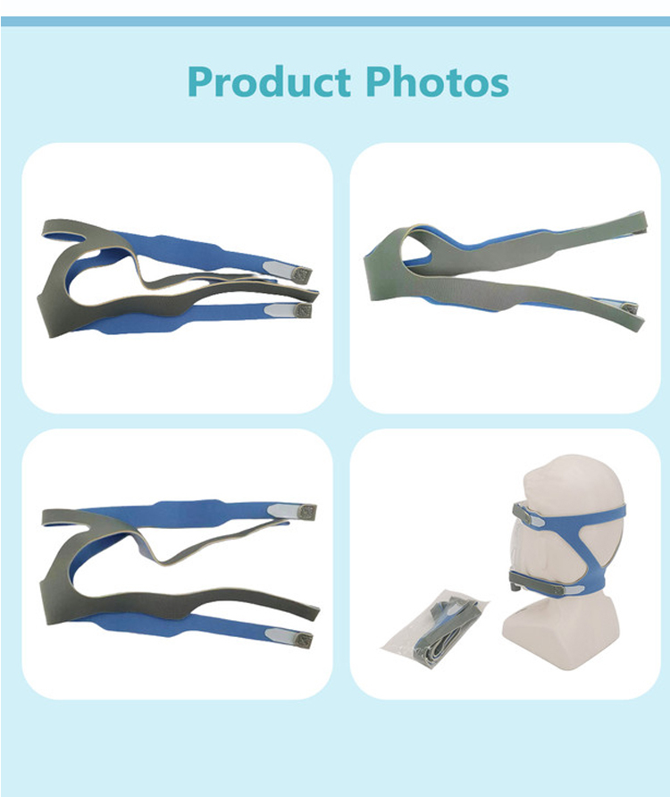 Blue and Black Cpap Mask Headgear Suitable FM2 F1B FM4 NM2 NM4 Elastic ...