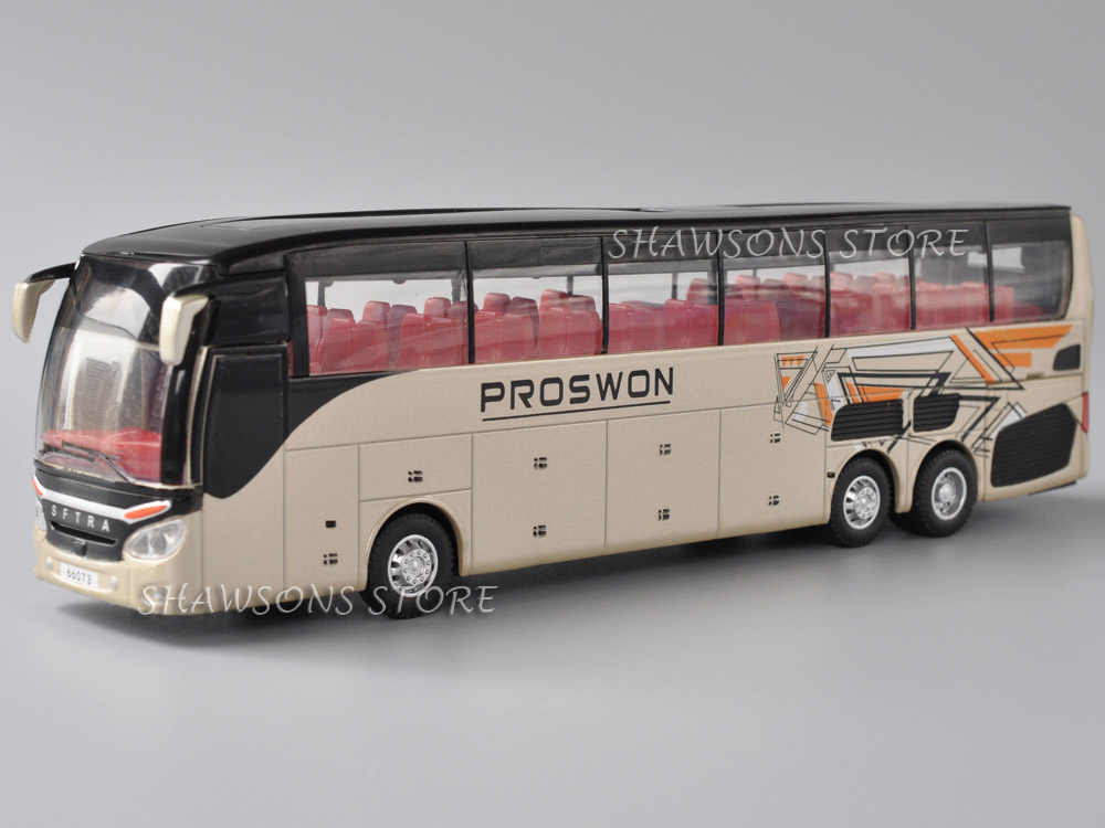 1:32 Scale Diecast Metal Setra Luxury Bus Model Toys Pull Back ...