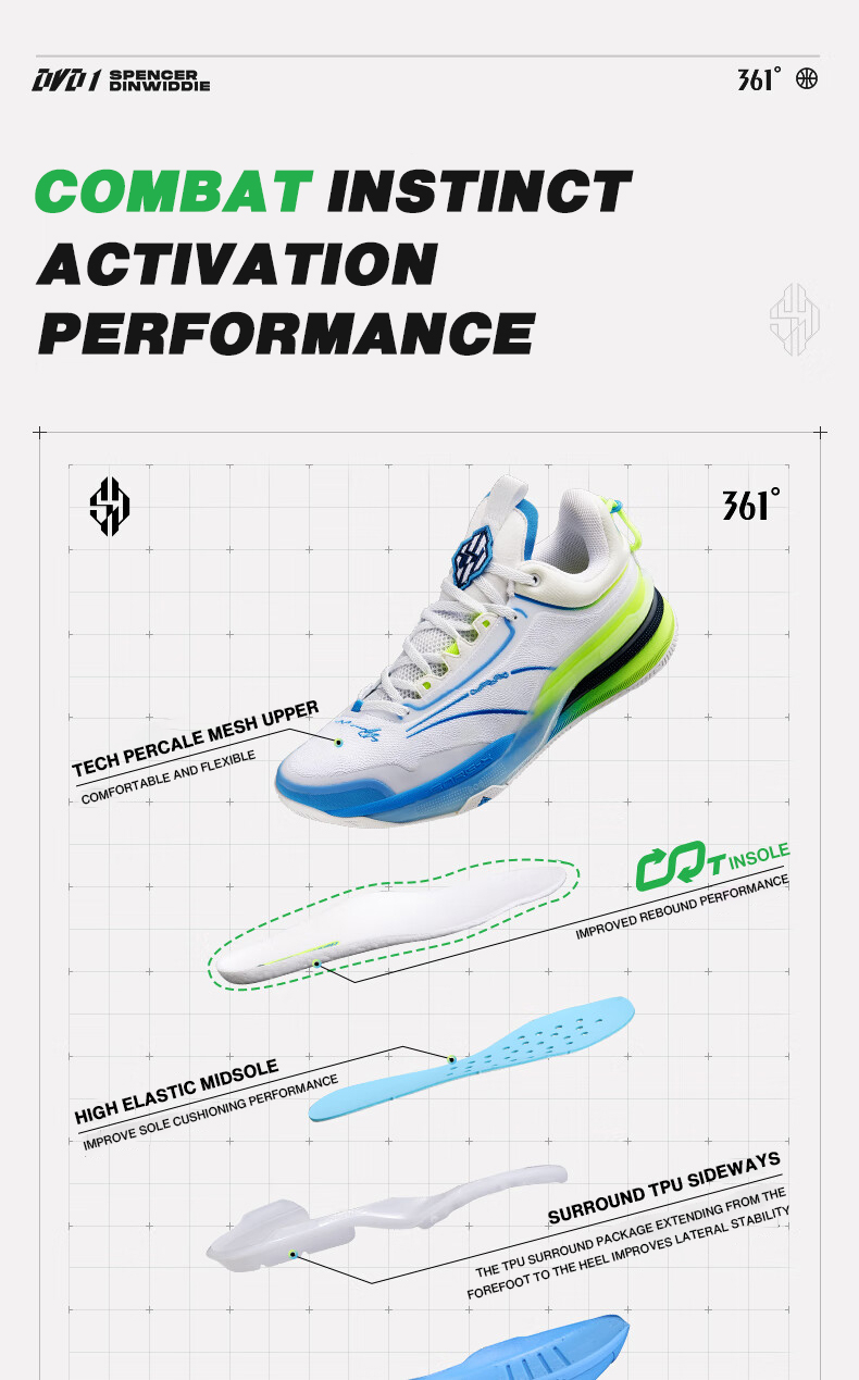 361 Degrees Dvd Dinwiddie 1.0 Signature Men Basketball Shoes | Shopee ...