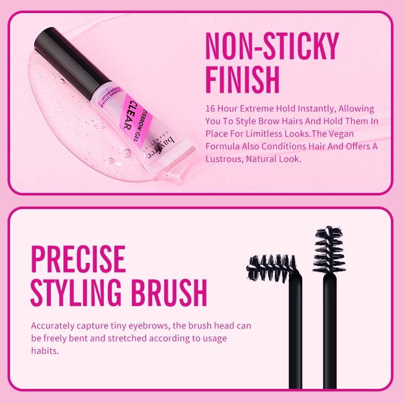 Bayfree Shaped Eyebrow Gel Clear Long-lasting Natural Finish Brow ...