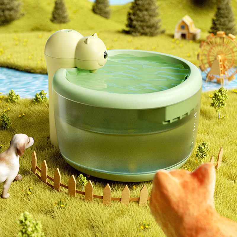 Wireless Cat Automatic Drinking Fountain with Induction Water Outlet ...