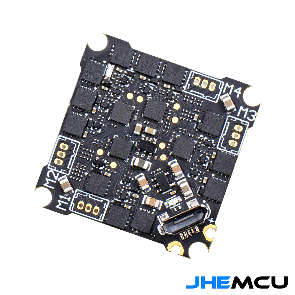 JHEMCU F4 AIO F411 Flight Controller BLHELIS 12A 4in1 ESC 1-2S 25.5X25 ...