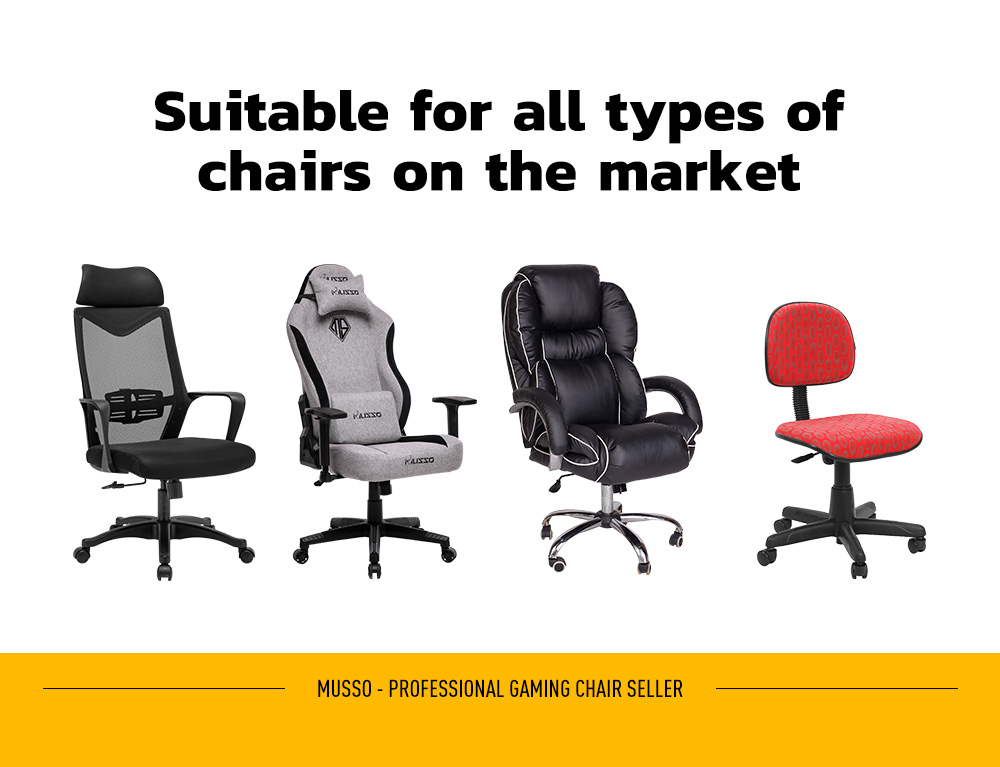 MUSSO Gaming Chair Base Replacement Heavy Duty Universal 300mm / 350mm ...