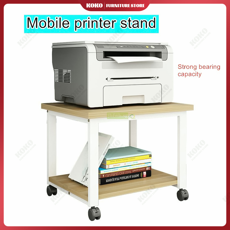 Printer rack with wheels floor desktop storage rack printer stand rack ...