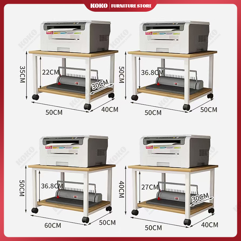 Printer rack with wheels floor desktop storage rack printer stand rack ...