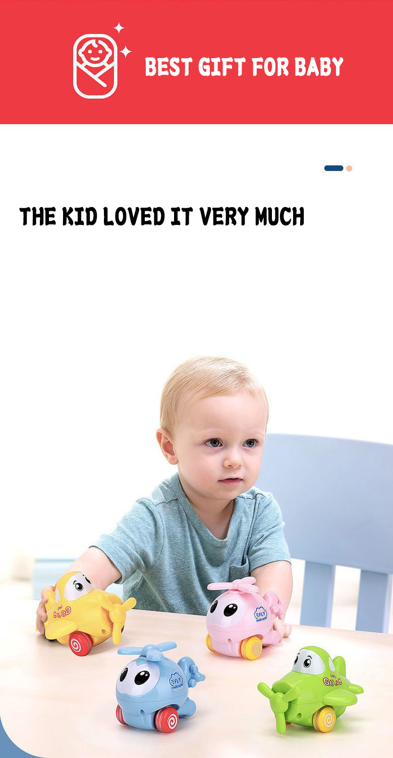 Toy Car Sliding Helicopter-Model Aircraft Inertia Gifts Classic Kids ...